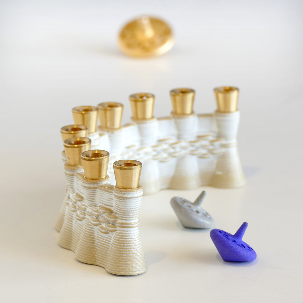 Early Bird Sale - Hanukkah Menorah for Early Adopters - 3D Printed Clay ...